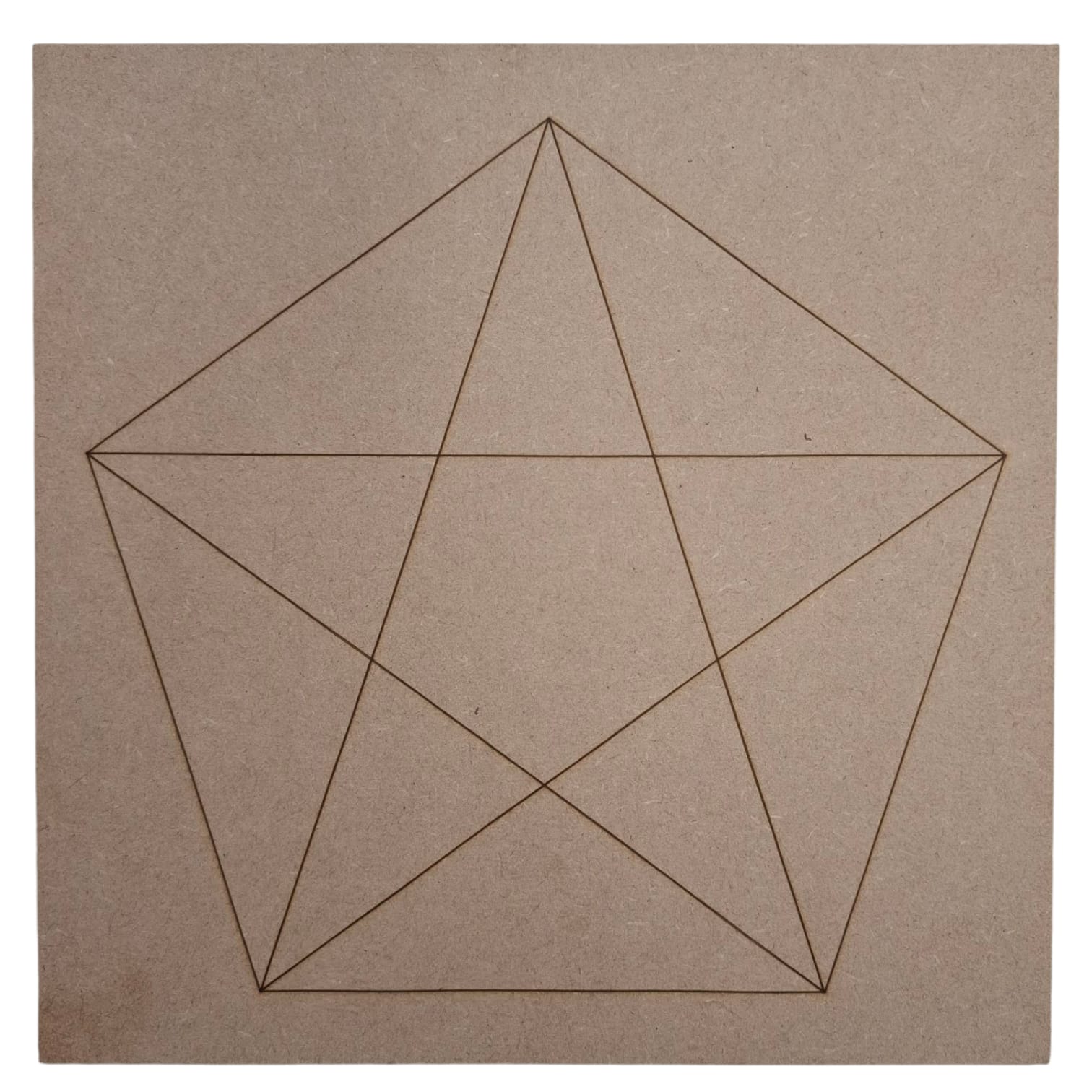 Pentagram Sacred Geometry Grid | Wooden Crystal Grid for Protection and ...