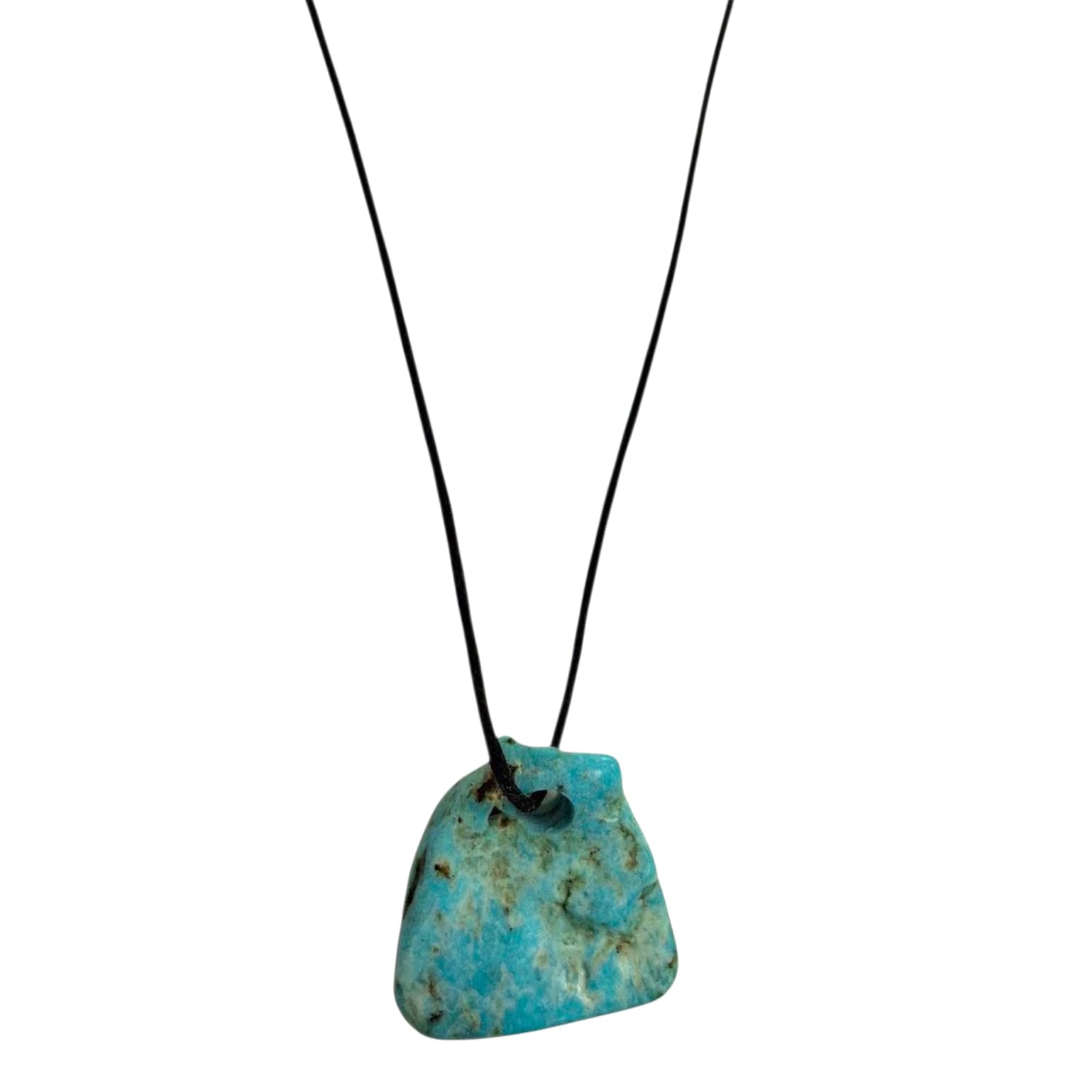 Kingman Turquoise Drilled Tumble Stone – Truth & Protection Crystal ...